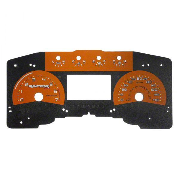 US Speedo F-150 Daytona Edition Gauge Face; MPH; Orange RAP1109 (11-14 ...