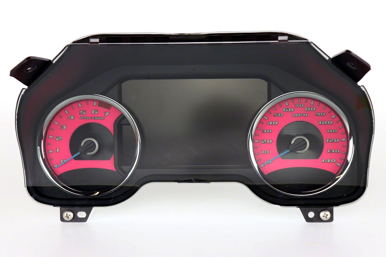 US Speedo F-150 Daytona Edition Gauge Face; MPH; Pink RAP1708 (17-18 F ...