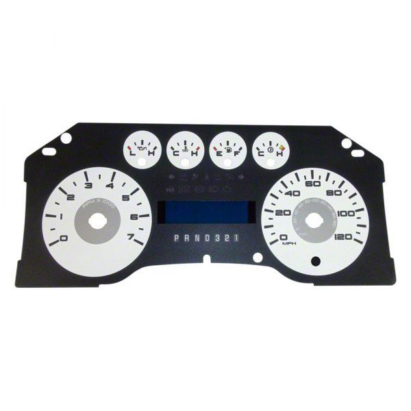 US Speedo F-150 Daytona Edition Gauge Face; MPH; White XLT090 (09-10 F ...