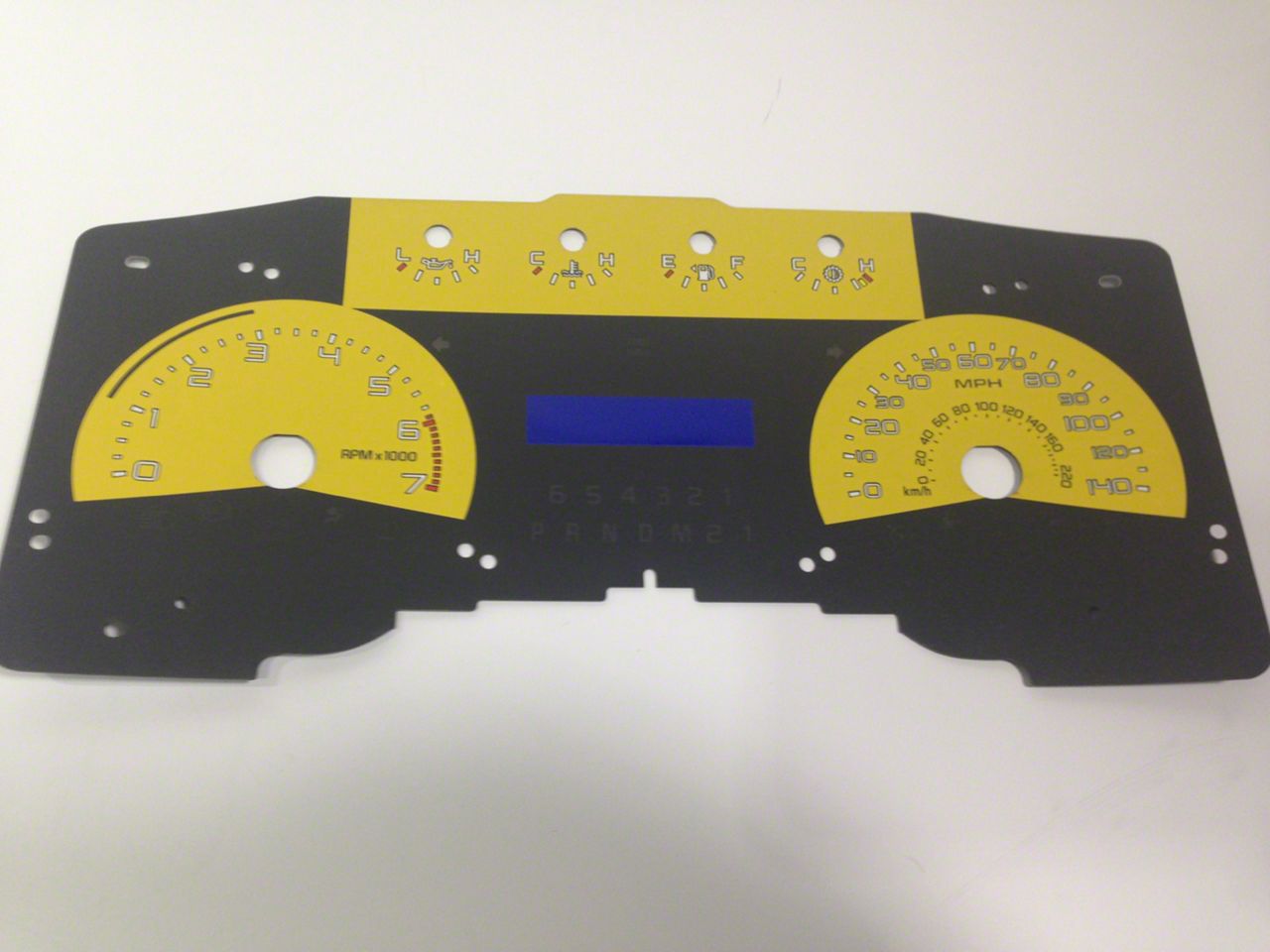 US Speedo F-150 Daytona Edition Gauge Face; MPH; Yellow XLT1103 (11-14 ...