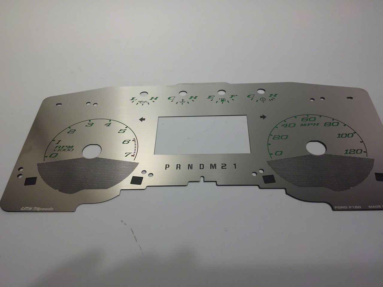 US Speedo F-150 Stainless Edition Gauge Face; MPH; Green SSF36G (11-14 ...