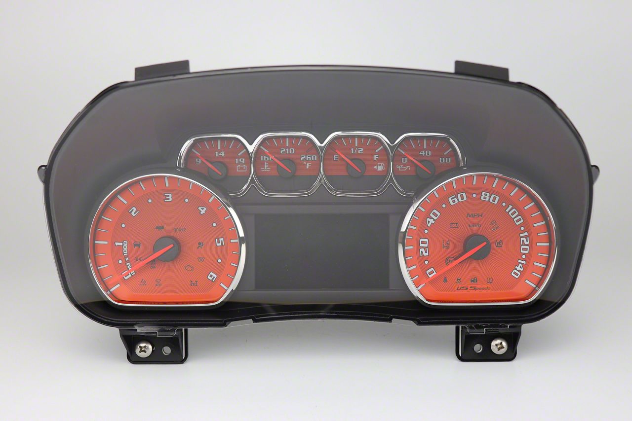US Speedo Sierra 1500 Daytona Edition Gauge Face; MPH; Orange GMK2179 ...