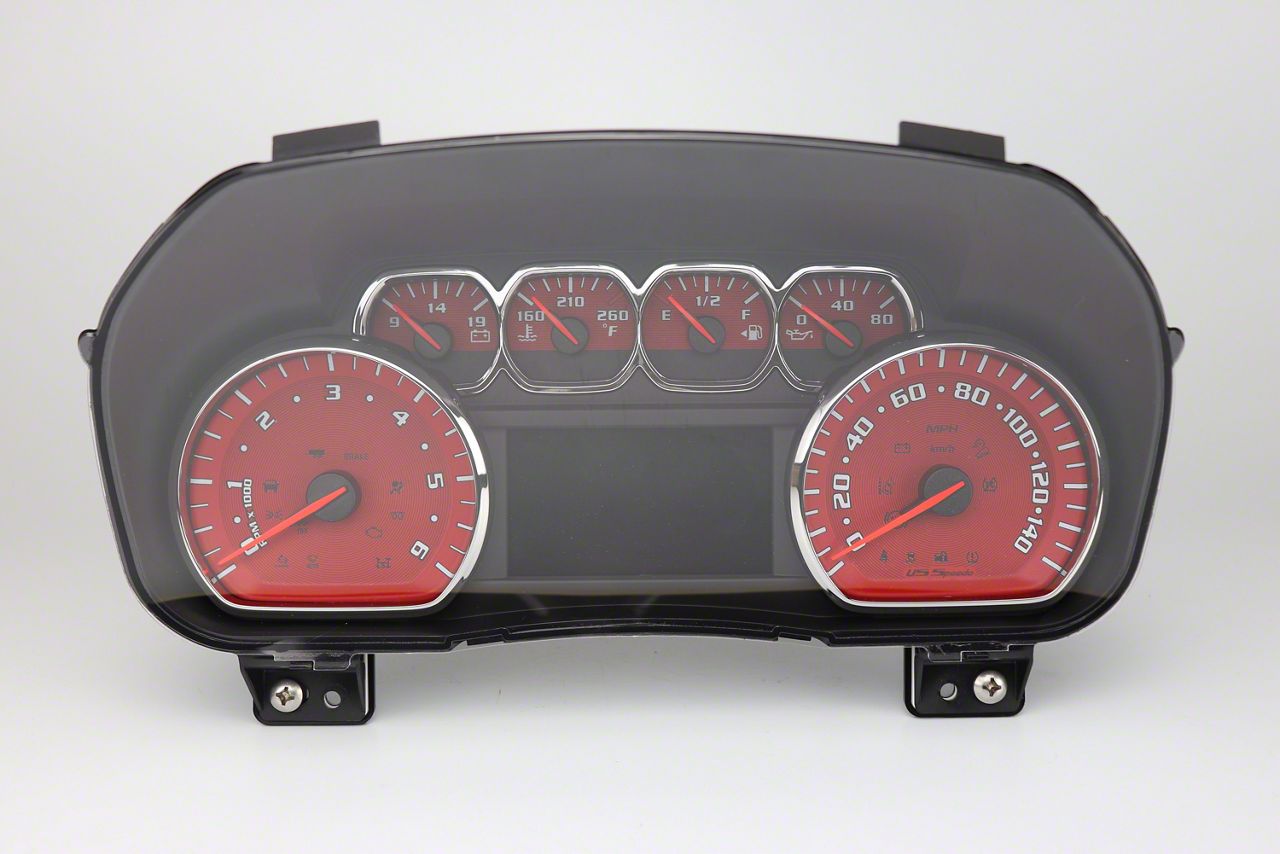 US Speedo Sierra 1500 Daytona Edition Gauge Face; MPH; Red GMK2175 (14 ...