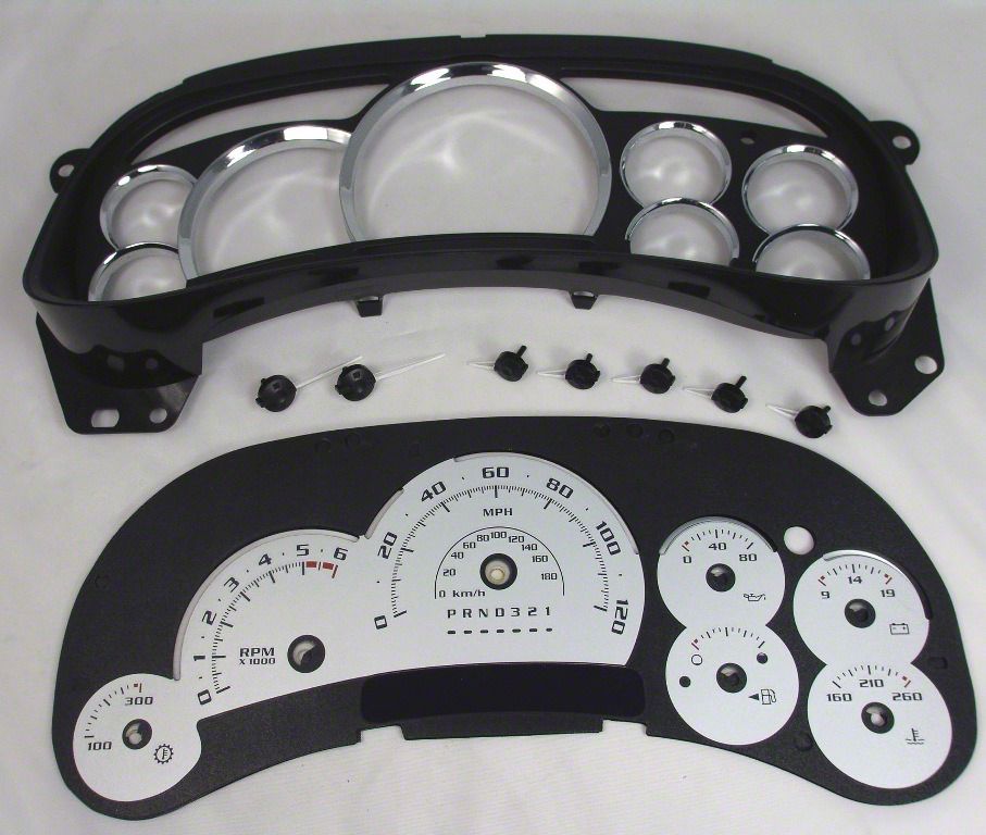 US Speedo Sierra 1500 Escalade Edition LED Ready Gauge Cluster Kit; MPH ...
