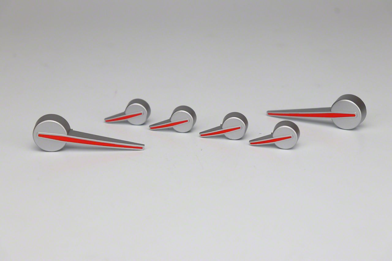 US Speedo Sierra 2500 Gauge Needles; Satin Hub/Red Pointer NED132 (15 ...