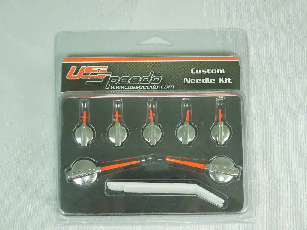 US Speedo Sierra 3500 Gauge Needles; Satin Hub/Red Pointer NED038 (07 ...