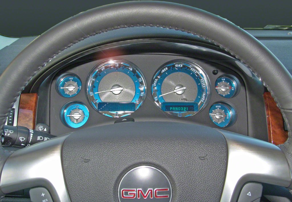 US Speedo Silverado 1500 Aqua Edition Gauge Face; KMH AMGM27K (07-13 ...