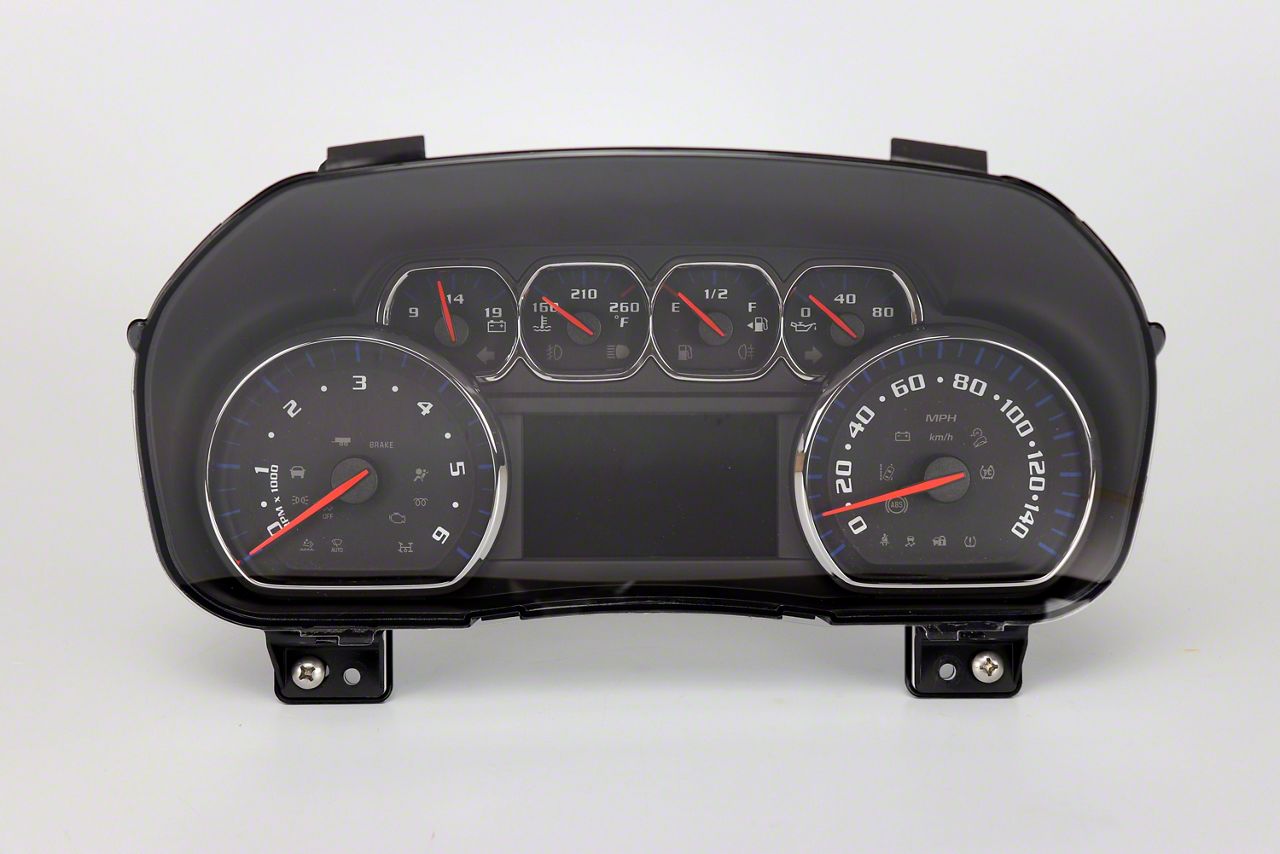 US Speedo Silverado 1500 Daytona Edition Gauge Face; MPH; Black/White ...