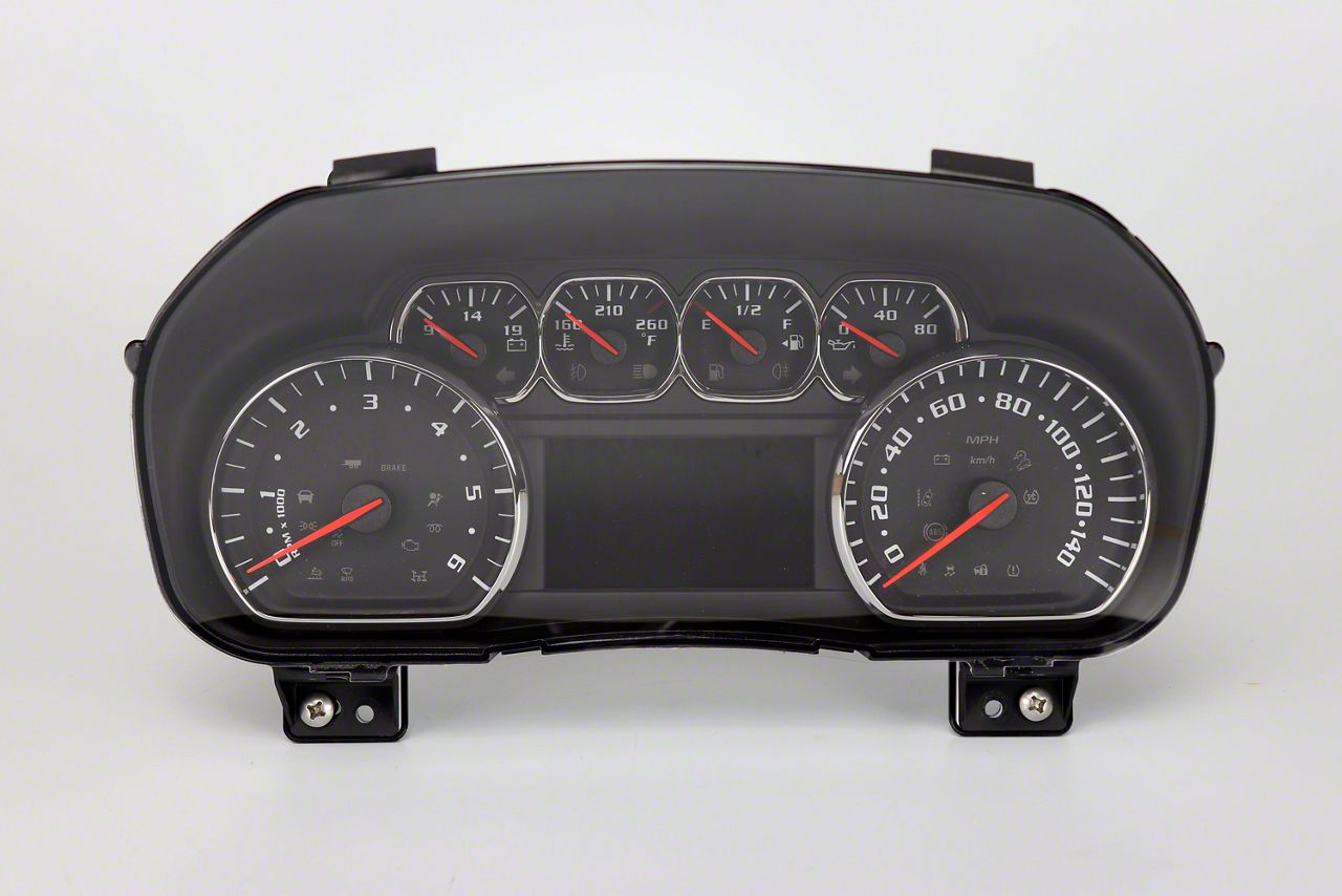 US Speedo Silverado 1500 Daytona Edition Gauge Face; MPH; Black/White ...