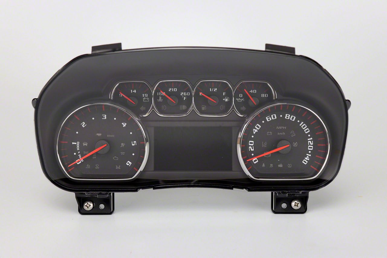 US Speedo Silverado 1500 Daytona Edition Gauge Face; MPH; Black/White ...