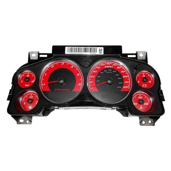 US Speedo Silverado 1500 Daytona Edition Gauge Face; MPH; Red ...