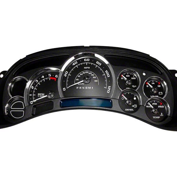 US Speedo Silverado 1500 Escalade Edition Gauge Cluster Kit; MPH; Black ...