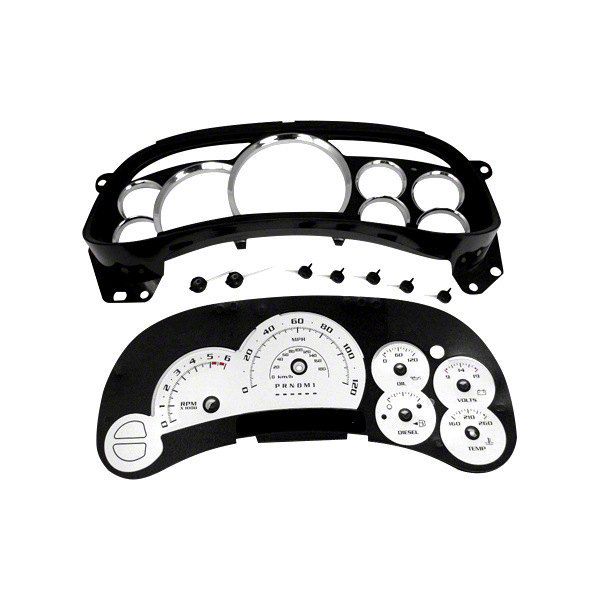US Speedo Silverado 1500 Escalade Edition Gauge Cluster Kit; MPH; White ...
