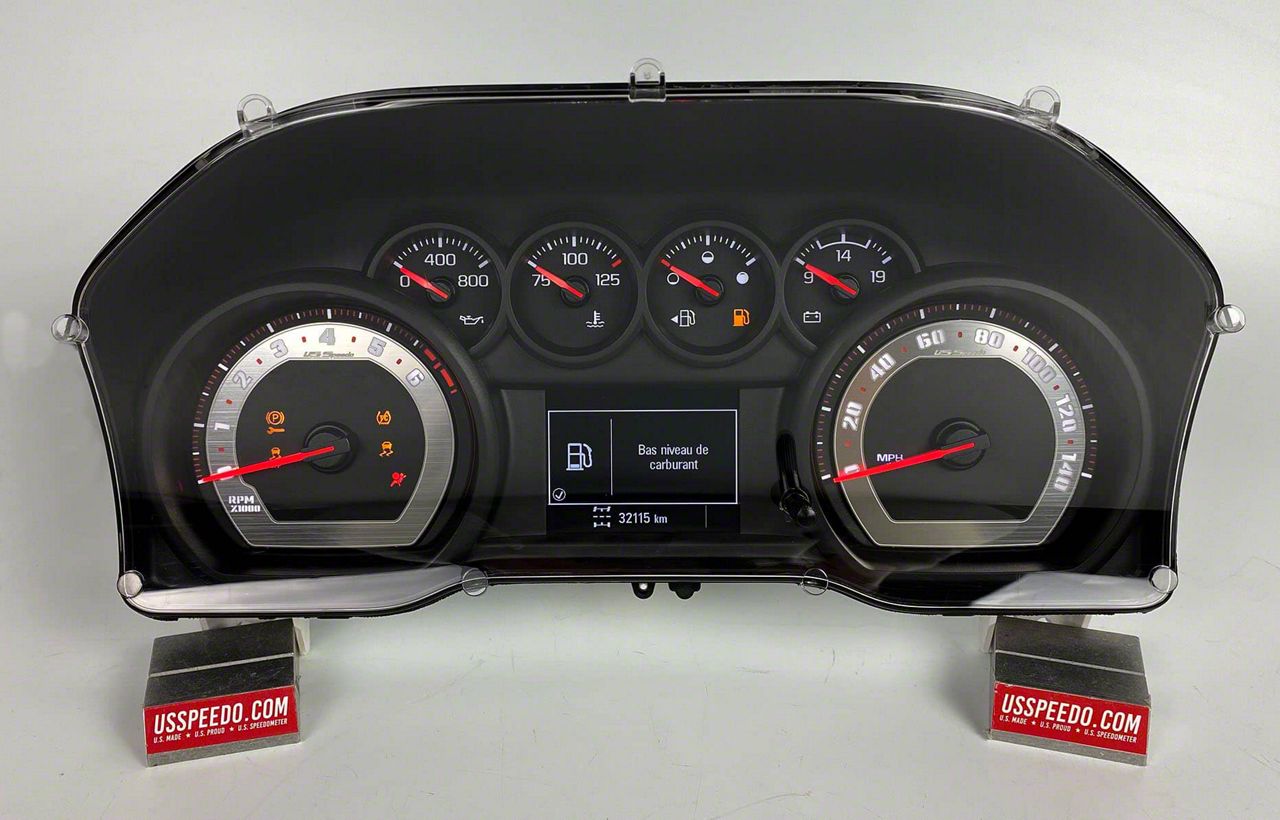 US Speedo Silverado 1500 Stainless Edition Gauge Face; MPH; Blue ...