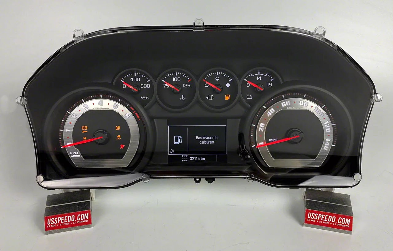 US Speedo Silverado 1500 Stainless Edition Gauge Face; MPH; Red ...