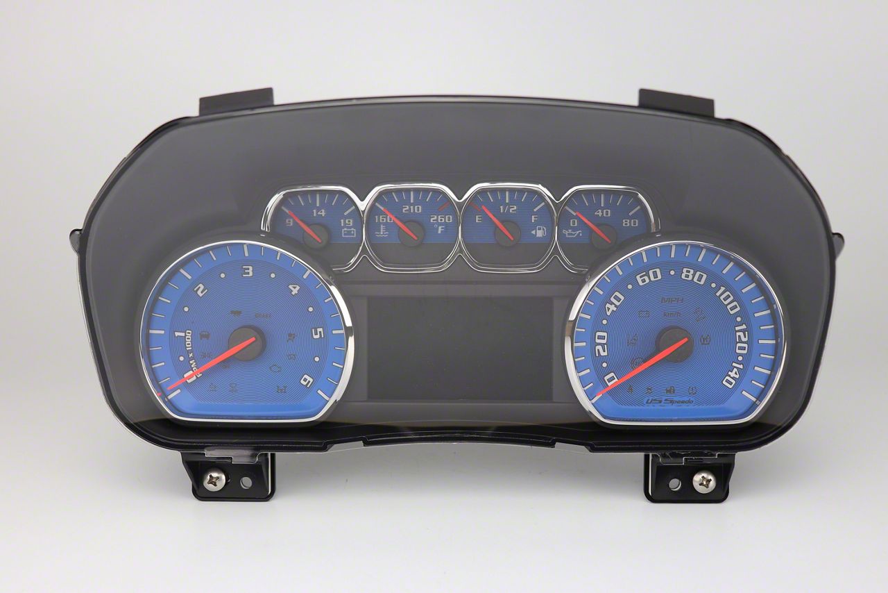 US Speedo Silverado 2500 Daytona Edition Gauge Face; MPH; Blue GMK2174 ...