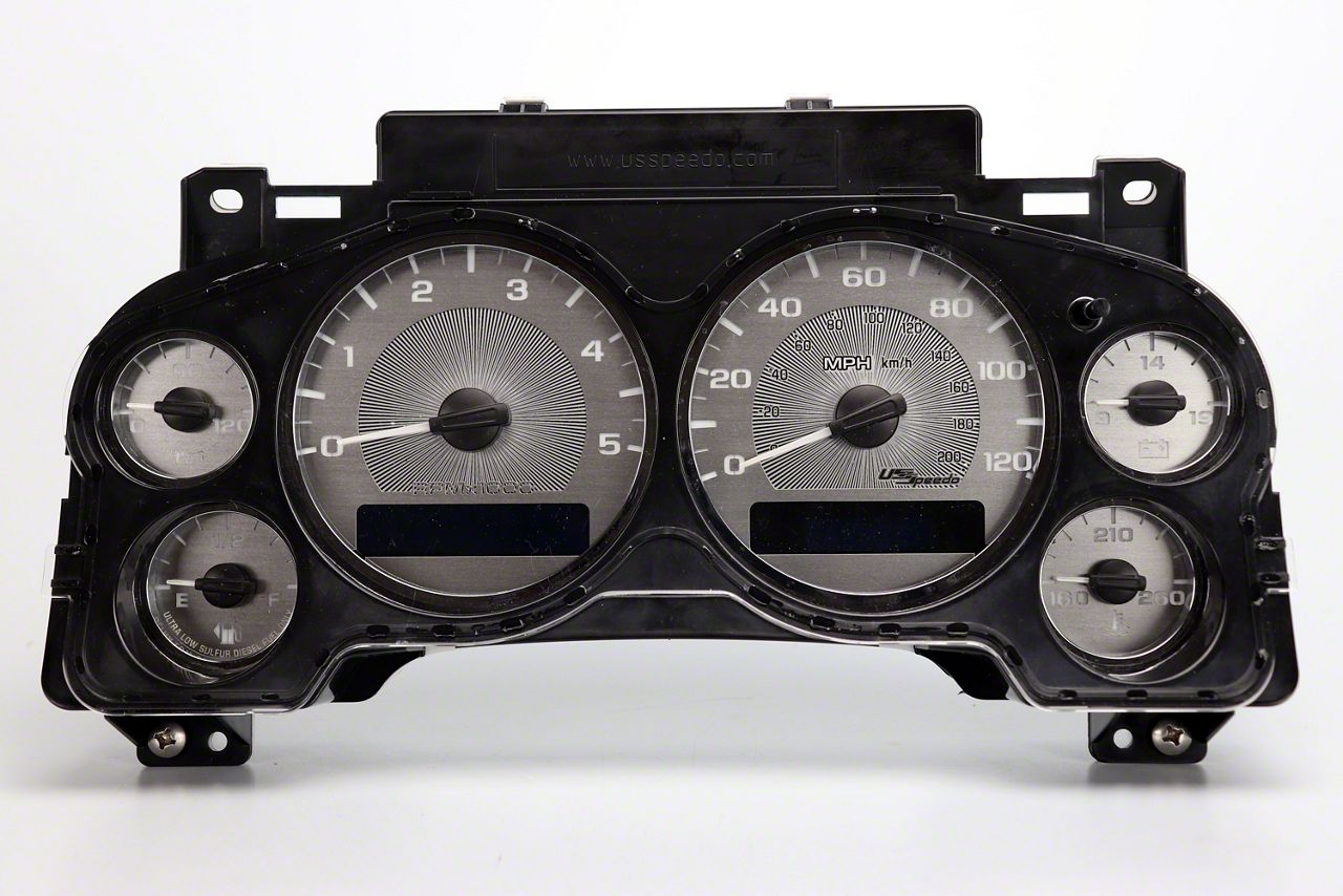 US Speedo Silverado 1500 Stainless Edition Gauge Face; MPH US Speedo Silverado 1500 Stainless Edition Gauge Face; MPH