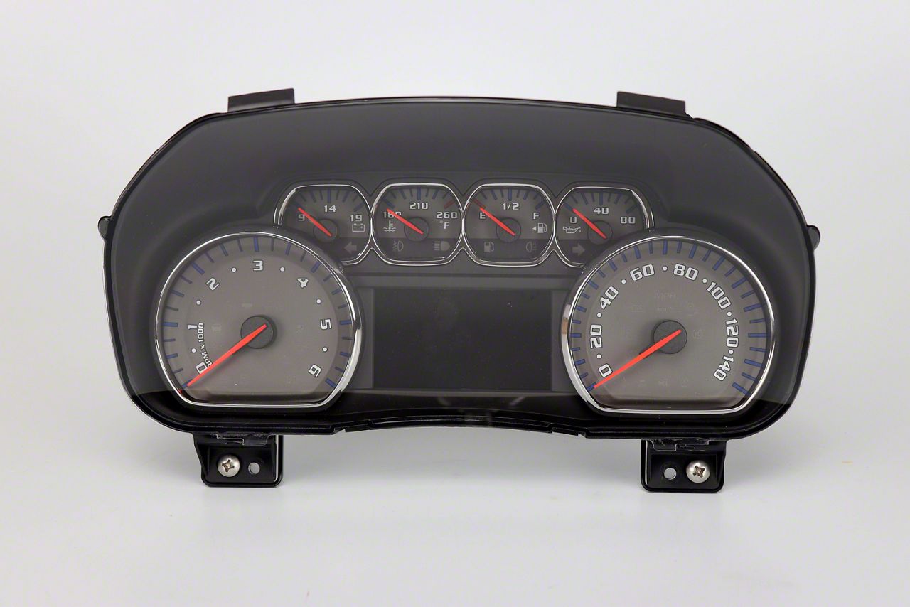 US Speedo Tahoe Daytona Edition Gauge Face; MPH; Grey/White/Blue ...