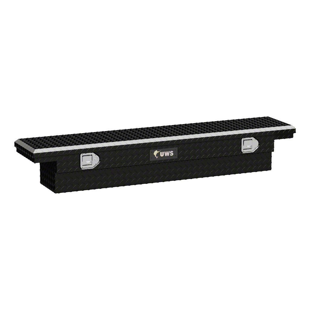 UWS Dakota 63 Inch Aluminum Slim Line Crossover Tool Box Gloss Black EC10362 97 11 Dakota Free Shipping