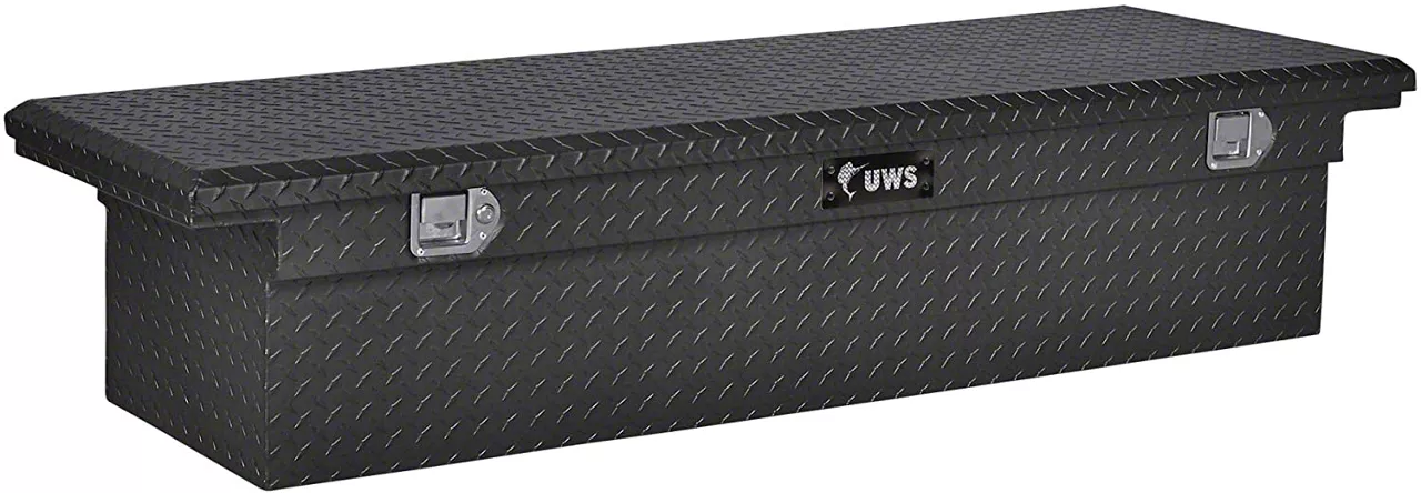 UWS F-150 69-Inch Aluminum Low Profile Crossover Tool Box; Matte Black ...