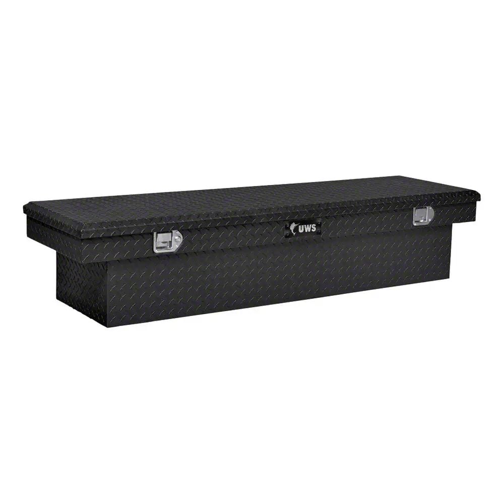 UWS F-350 Super Duty 72-Inch Aluminum Crossover Tool Box; Matte Black ...