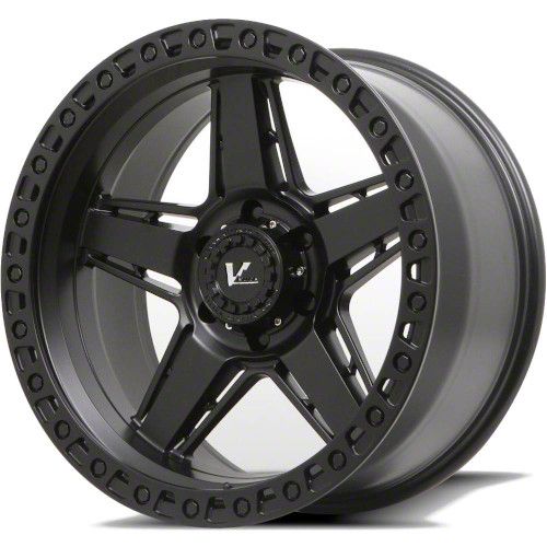 V-Rock Off-Road Wheels Yukon Raid Satin Black 6-Lug Wheel; 17x9; 0mm ...