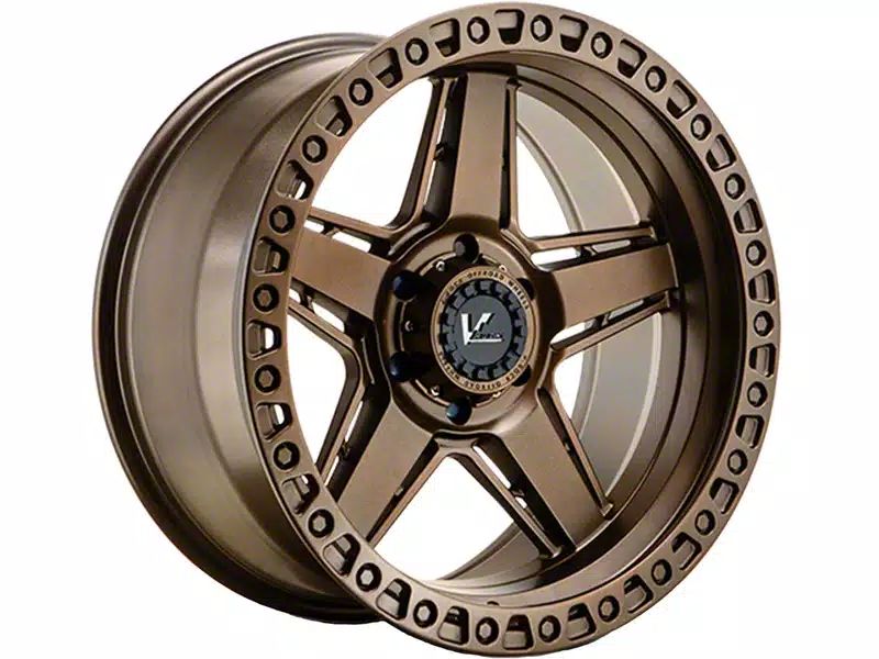 V-Rock Off-Road Wheels Yukon Raid Satin Bronze 6-Lug Wheel; 17x9; -12mm ...