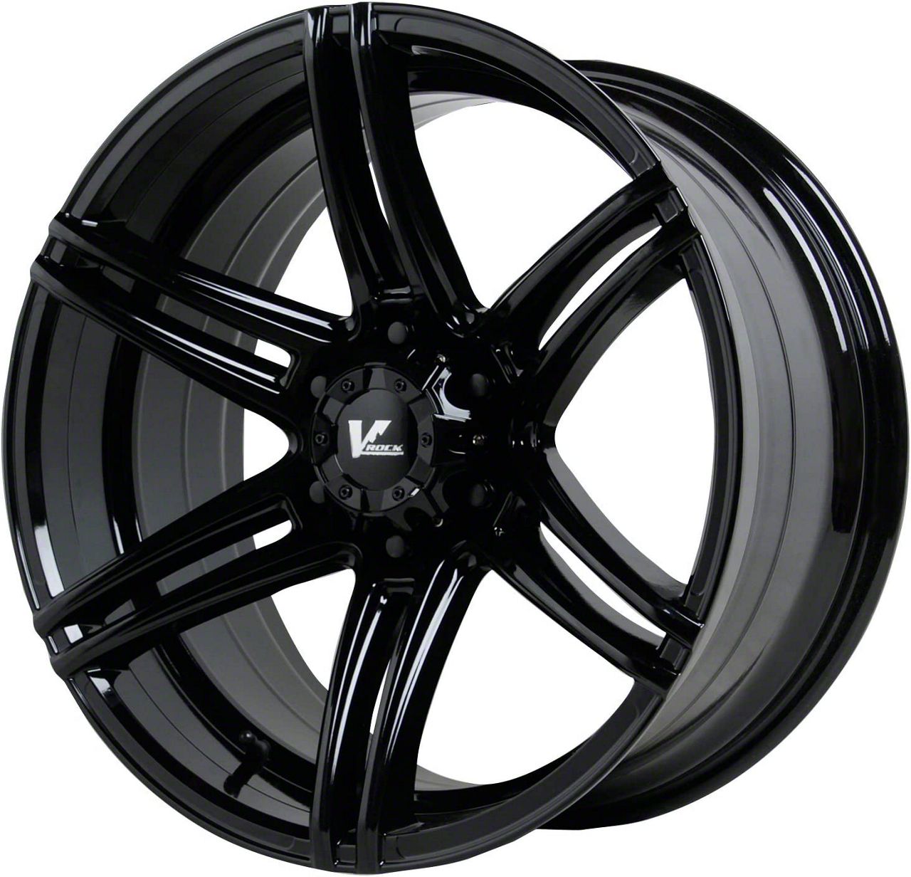 V-Rock Off-Road Wheels Silverado 1500 Terrain Matte Black 6-Lug Wheel ...