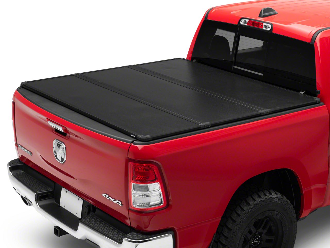 RAM 1500 Hard Tri-Fold Tonneau Cover; Black (19-25 RAM 1500 w/ 5.7-Foot ...