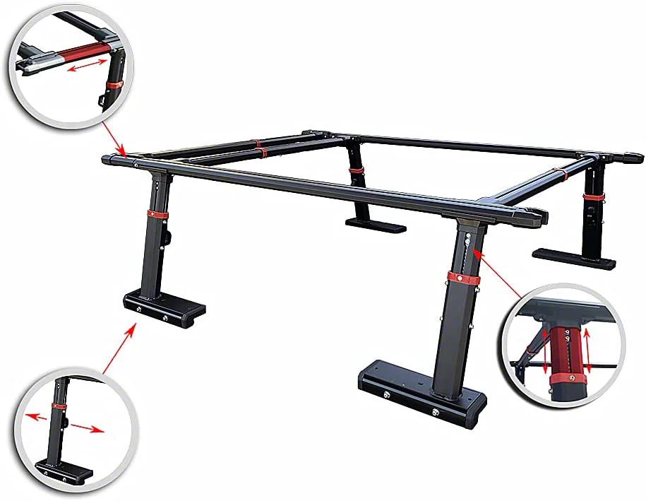 Silverado 1500 Craftsmen XL Extendable Bed Rack (07-25 Silverado 1500 ...