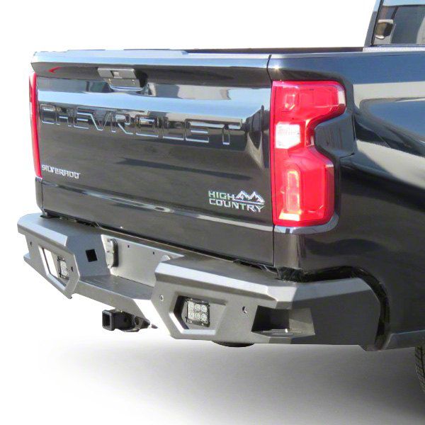 Silverado 1500 HD Rear Bumper; Black (19-24 Silverado 1500) - Free Shipping
