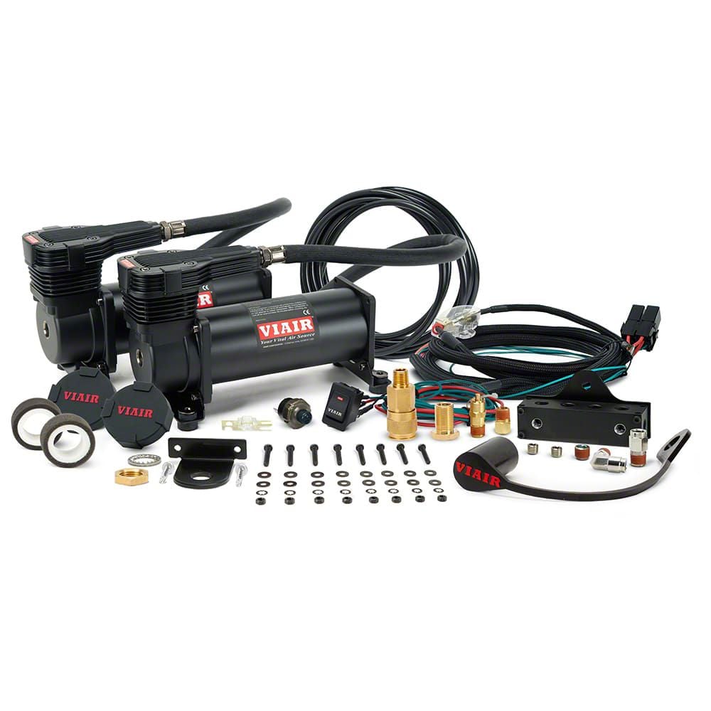 Viair RAM 1500 Stealth Black 485 Dual High Performance Air Compressors ...