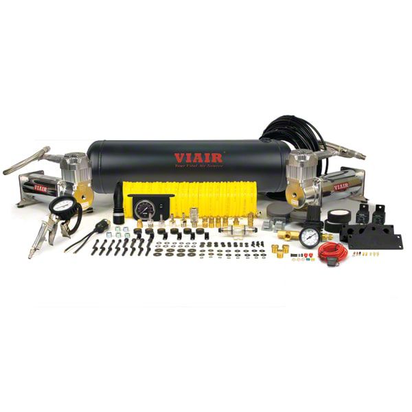 Viair Silverado 1500 Chrome Dual 444C OnBoard Air System; 200 PSI / 3. ...