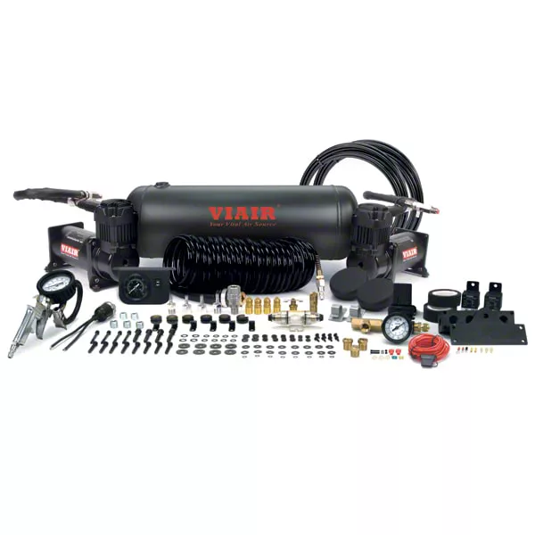 Viair Silverado 2500 Stealth Black Dual 400C OnBoard Air System; 150 ...