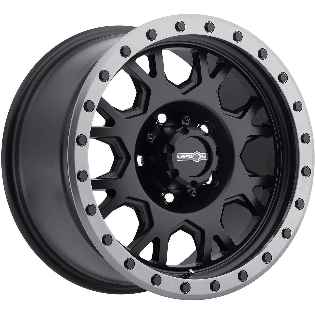 Vision Off-Road RAM 1500 GV8 Invader Matte Black with Anthracite Lip 5 ...