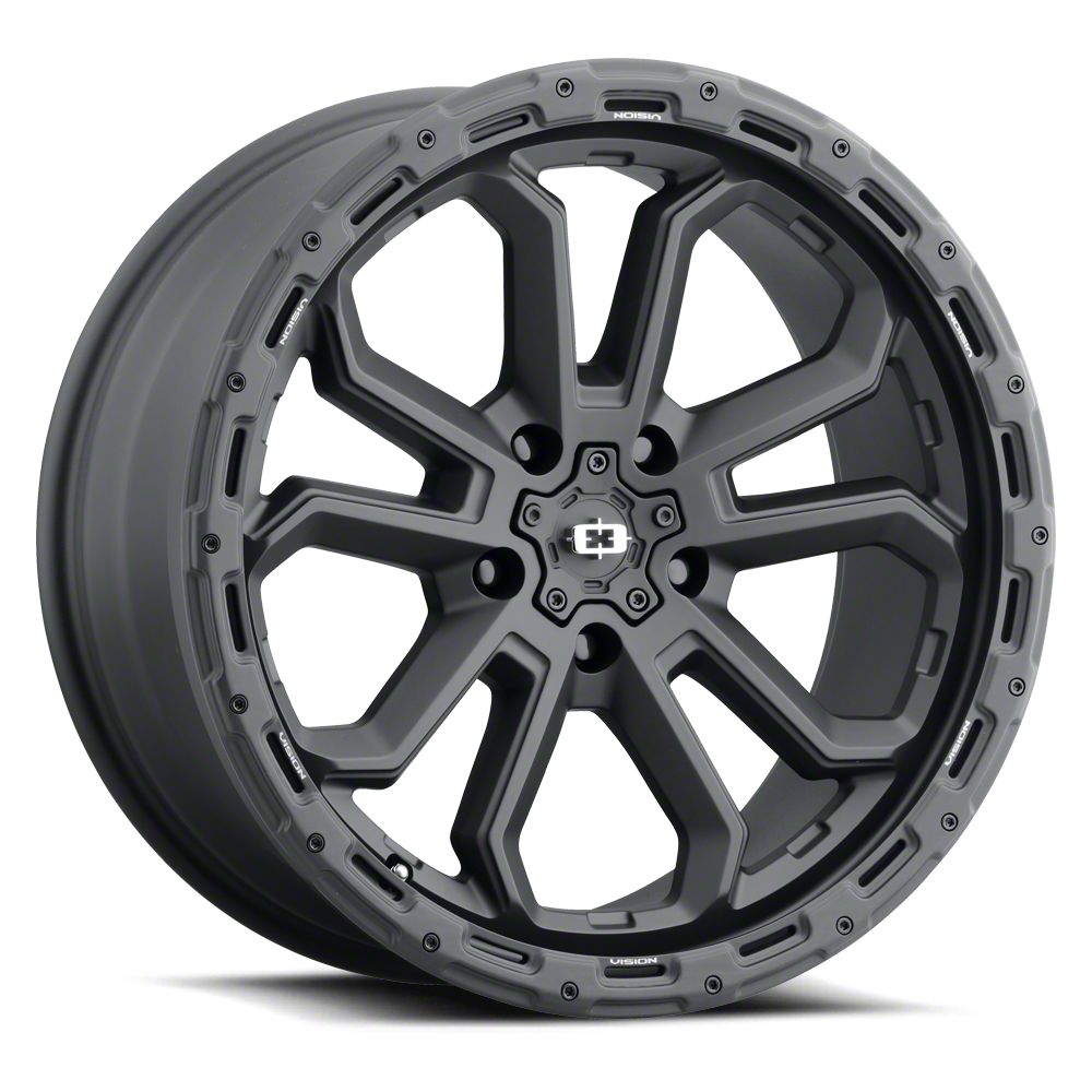Vision Off-Road F-250 Super Duty Korupt Satin Black 8-Lug Wheel; 18x9 ...