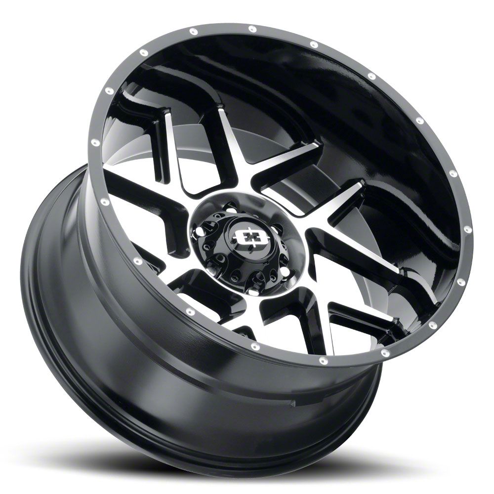 Vision Off-Road F-250 Super Duty Spyder Gloss Black Milled 8-Lug Wheel ...