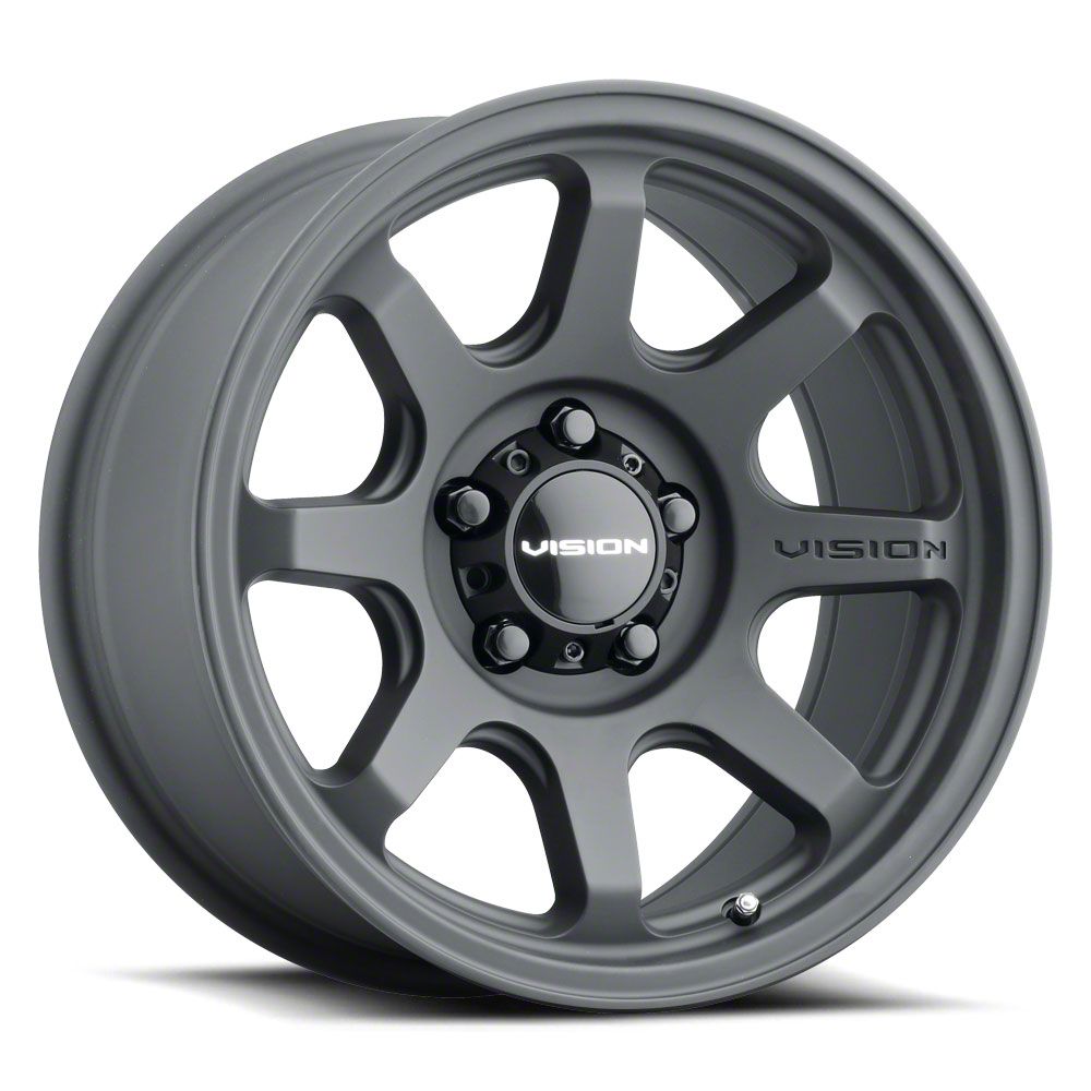 Vision Off-Road Dakota Flow Satin Black 5-Lug Wheel; 17x9; -12mm Offset ...