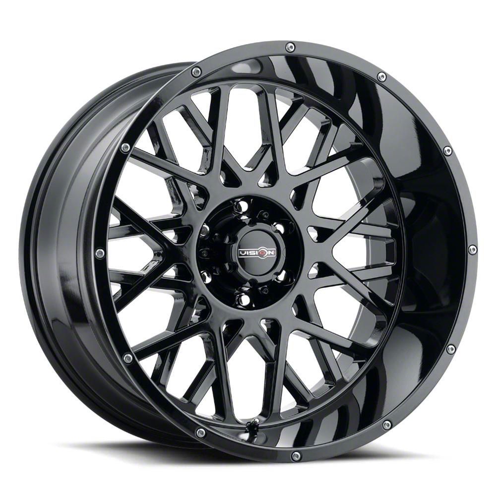 Vision Off-Road Ranger Rocker Gloss Black 6-Lug Wheel; 20x9; 10mm ...