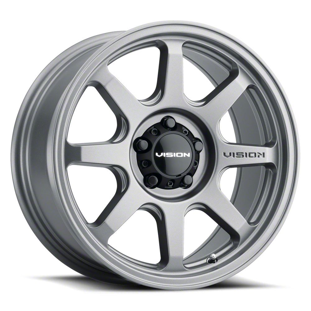 Vision Off-Road Ranger Flow Satin Grey 6-Lug Wheel; 17x8.5; -10mm ...