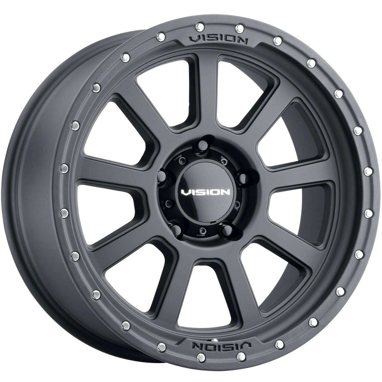 Vision Off-Road Silverado 1500 Ojos Satin Black 6-Lug Wheel; 20x9; 12mm ...