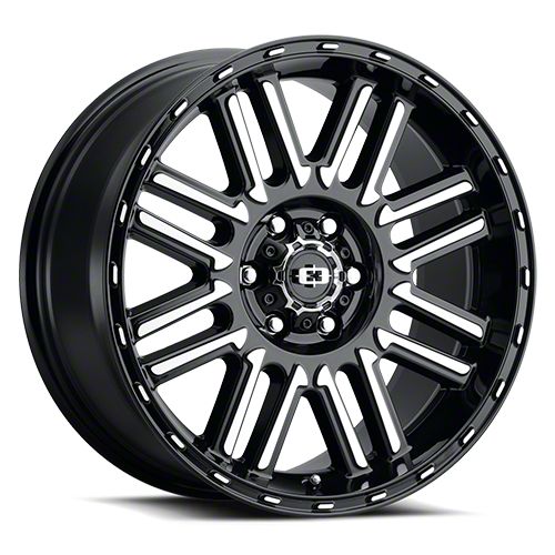Vision Off-Road Silverado 1500 Nexus Gloss Black Machined 6-Lug Wheel ...