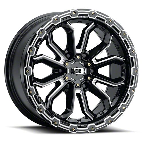 Vision Off-Road F-250 Super Duty Korupt Gloss Black Milled 8-Lug Wheel ...