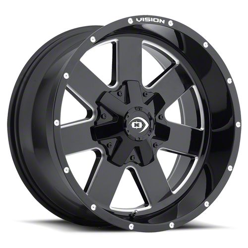 Vision Wheel F-350 Super Duty Midway Satin Black 8-Lug Wheel; 18x9 ...