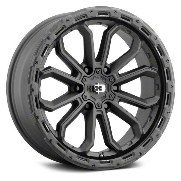 Vision Off-Road Ranger Korupt Satin Black 6-Lug Wheel; 18x9; -12mm ...