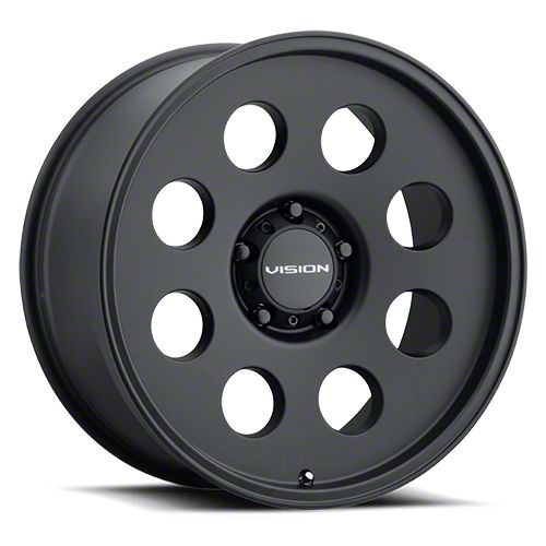 Vision Off-Road Dakota Midway Satin Black 5-Lug Wheel; 16x8; 0mm Offset ...