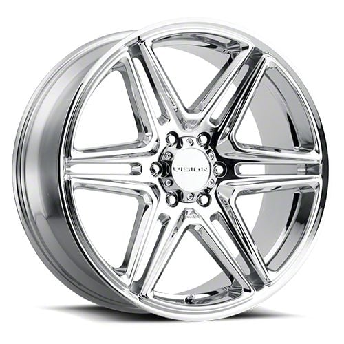 Vision Wheel RAM 1500 Wedge Chrome 6-Lug Wheel; 24x9.5; 30mm Offset 476 ...