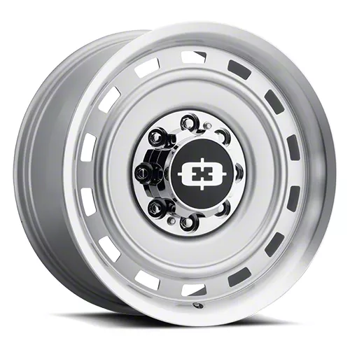Vision Wheel Silverado 2500 Cheyenne Silver Machined Lip 8-Lug Wheel ...