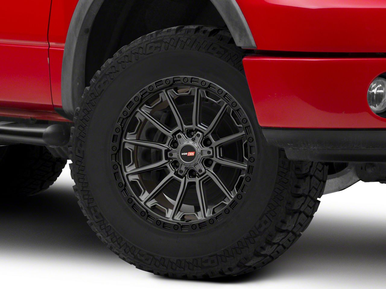 Vortek Off-Road F-150 VRT-601 Matte Titanium with Black Bead Ring 6-Lug ...