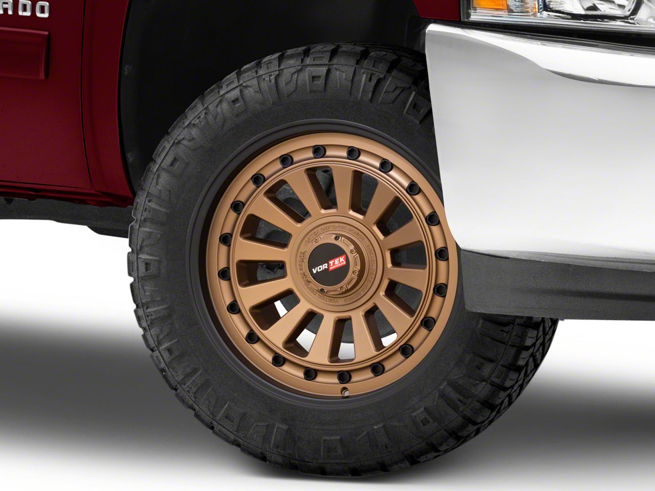 Vortek Off-Road Silverado 1500 VRD-702 Matte Bronze with Black Bolts ...